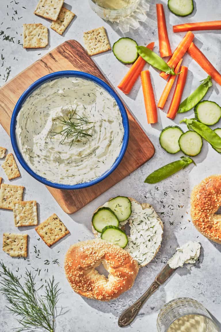 Easy Dill Cream Cheese Spread for Bagels and More