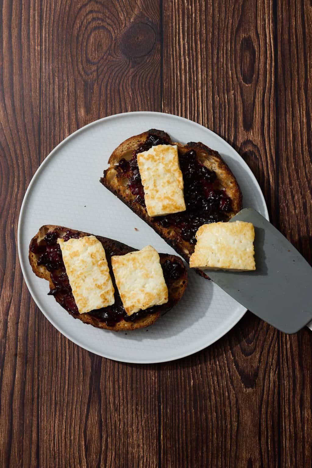 Halloumi Toast with Jam and Honey Butter | What Steve Eats