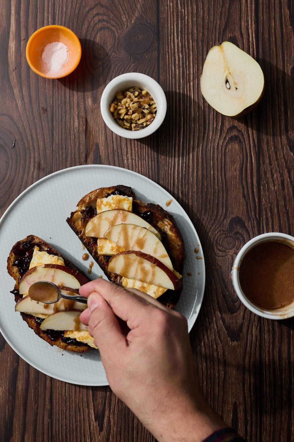 Halloumi Toast with Jam and Honey Butter | What Steve Eats