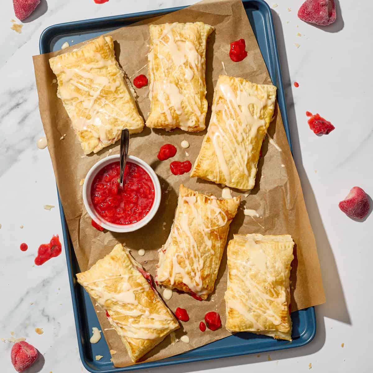 Puff Pastry Pop Tarts with Fresh Strawberries | What Steve Eats